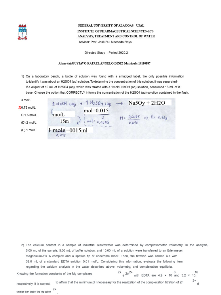 04 09 21 Directed Study Water Analysis - Gustavo Diniz | PDF ...