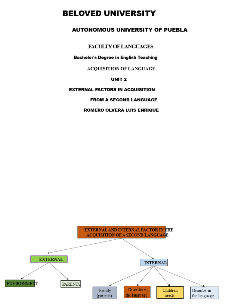 External Factors in Second Language Acquisition | PDF | Language ...