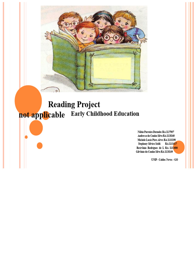 Reading Project in Early Childhood Education. | PDF | Learning | Cognition