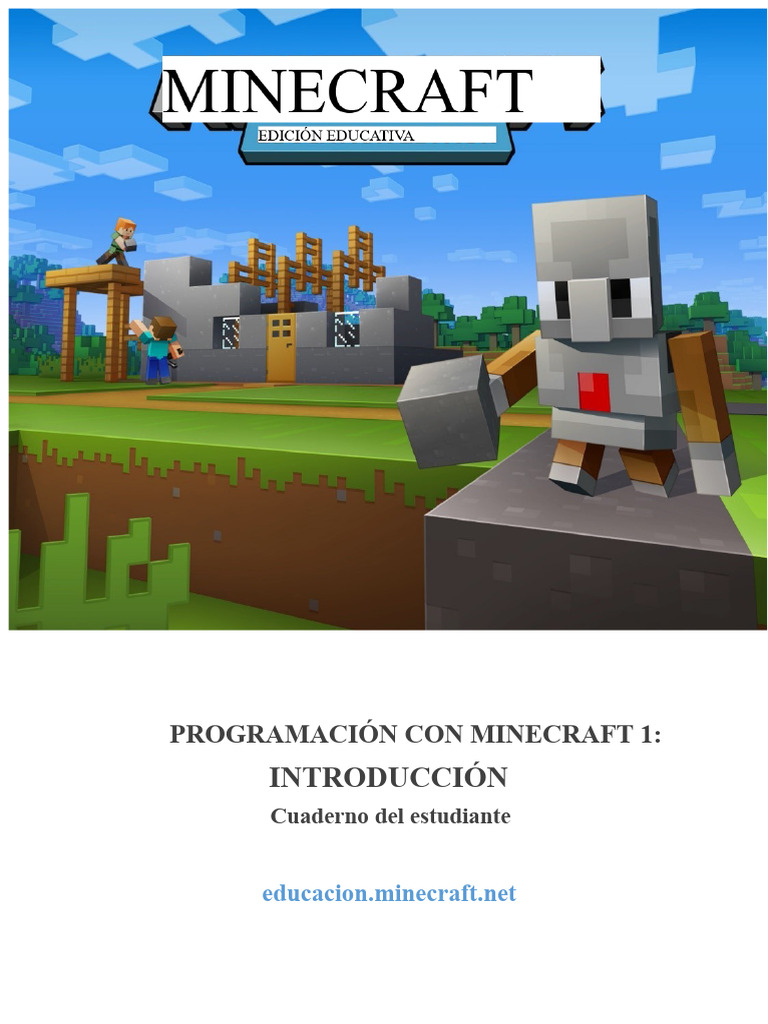 Codificación Con Minecraft 1 Introducción Cuaderno de Trabajo para ...