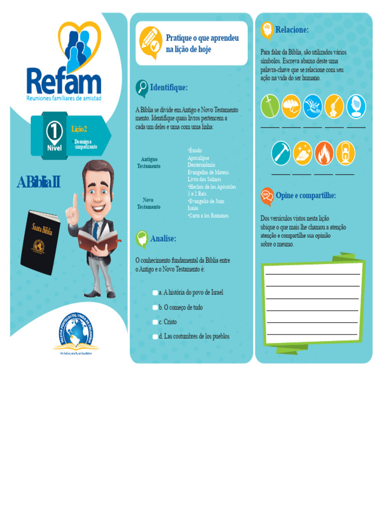 Oficinas Refam Nível 1 Lição 2 | PDF