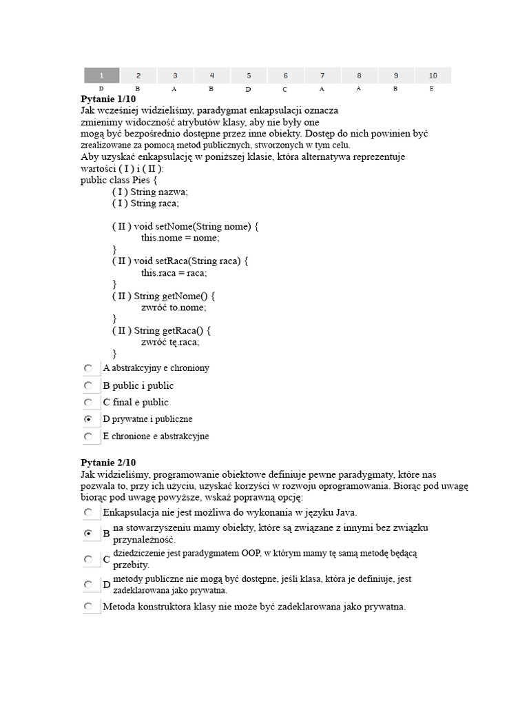 APOL 4 PROGRAMOWANIE OBIEKTOWE | PDF