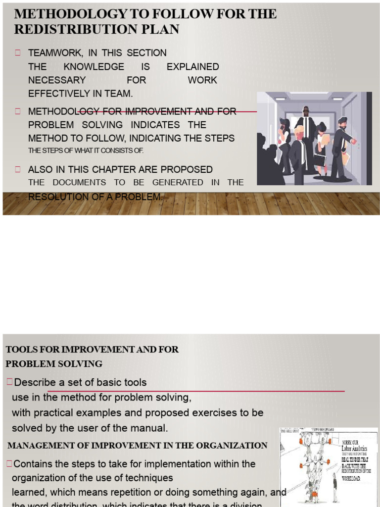 Methodology to follow for the redistribution plan | PDF | Occupational ...
