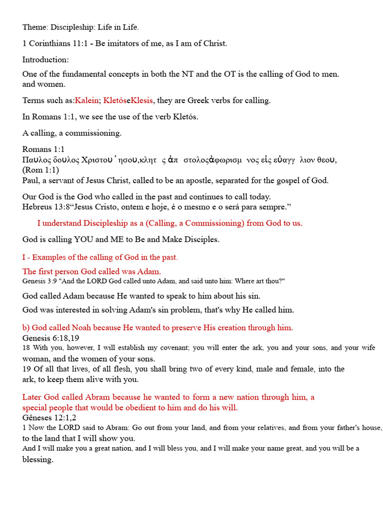 Discipleship - Life in Life (Pibnrp1) | PDF | Disciple (Christianity ...