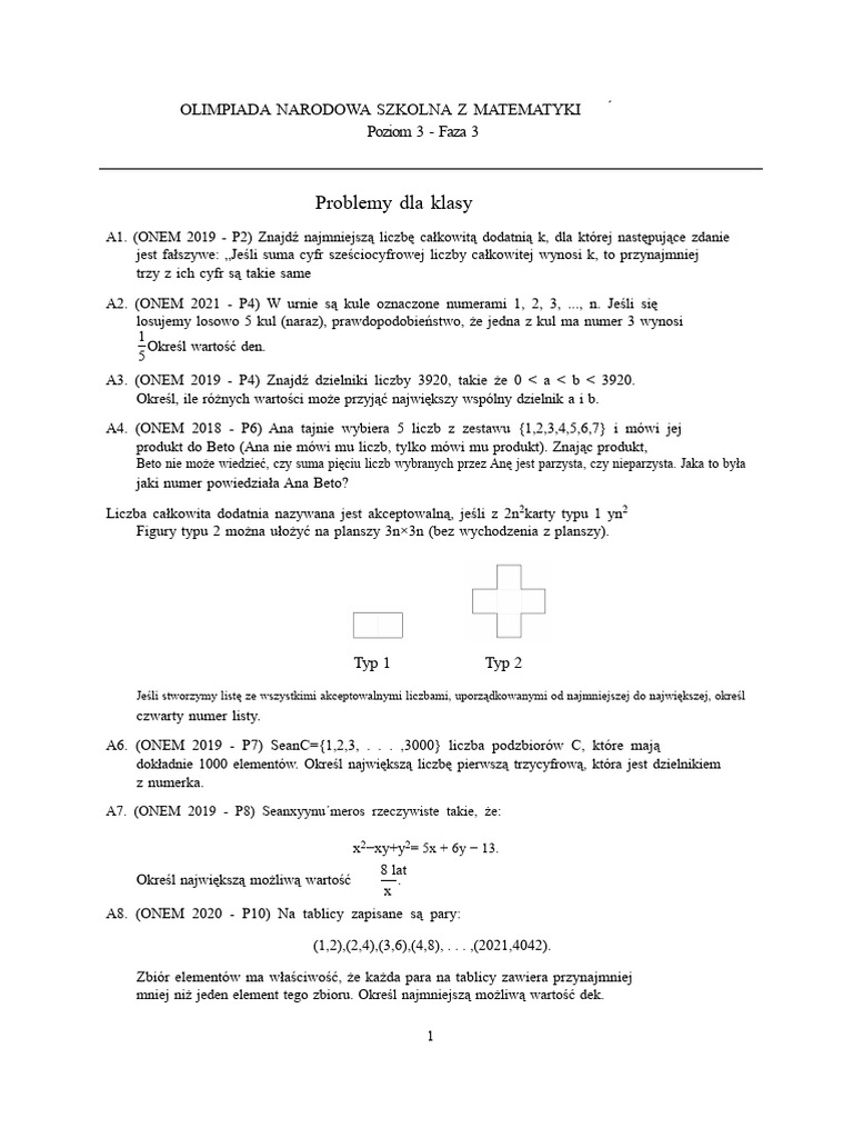 ONEM - Faza 3 Poziom 3 | PDF