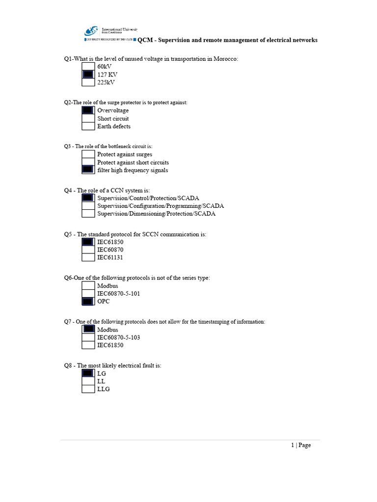 Correction_MCQ | PDF | Osi Model | Telecommunications