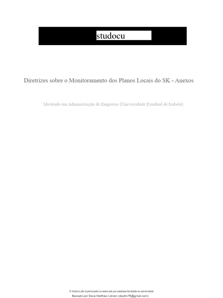 Monitoramento de Planos Locais do SK | PDF | Orçamento | Governança