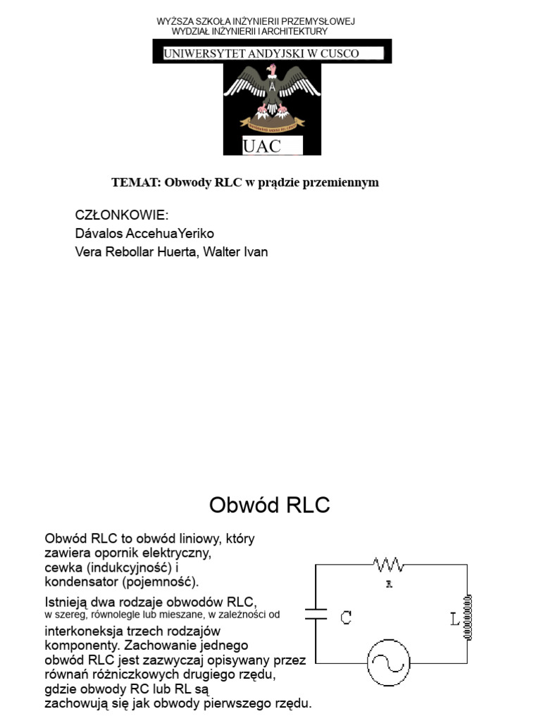 circuit RLC.pptx | PDF
