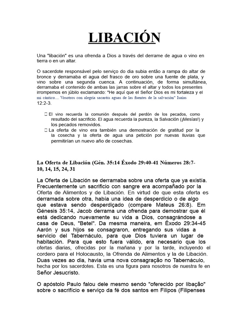 LIBACIÓN | PDF | Cristo (título) | Epístola a los filipenses