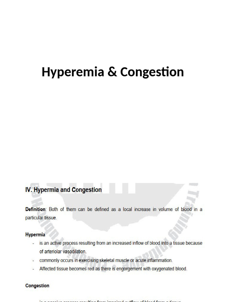 2.hyperemia and congestion - Copy | PDF