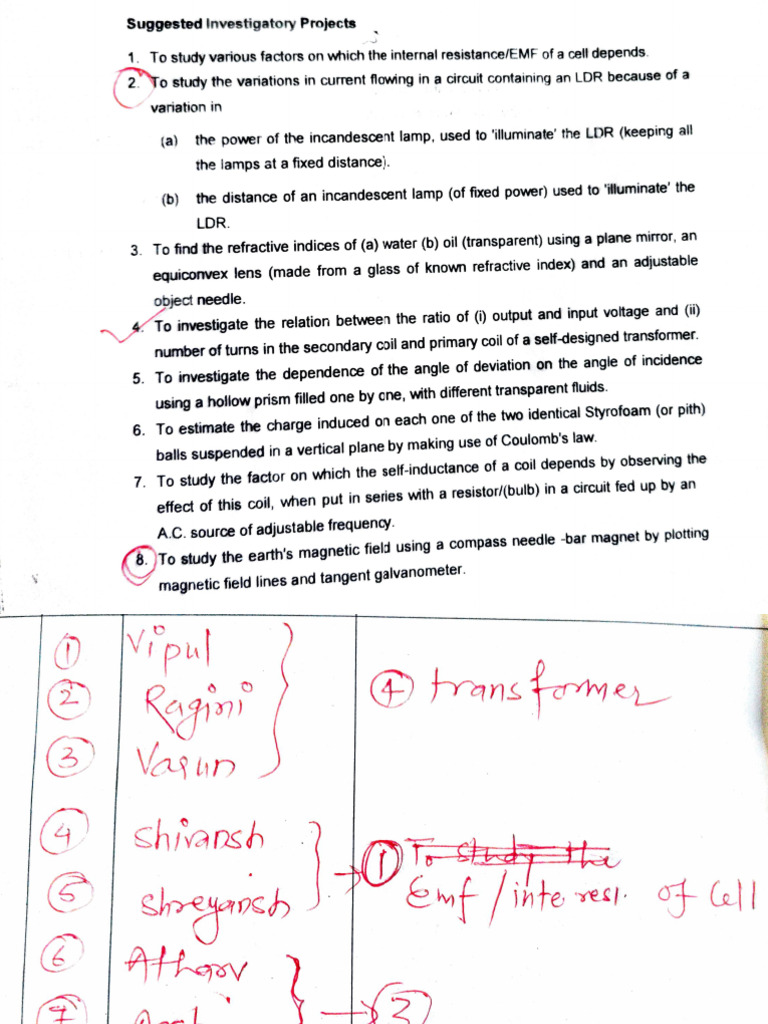 Project for Class 12 | PDF