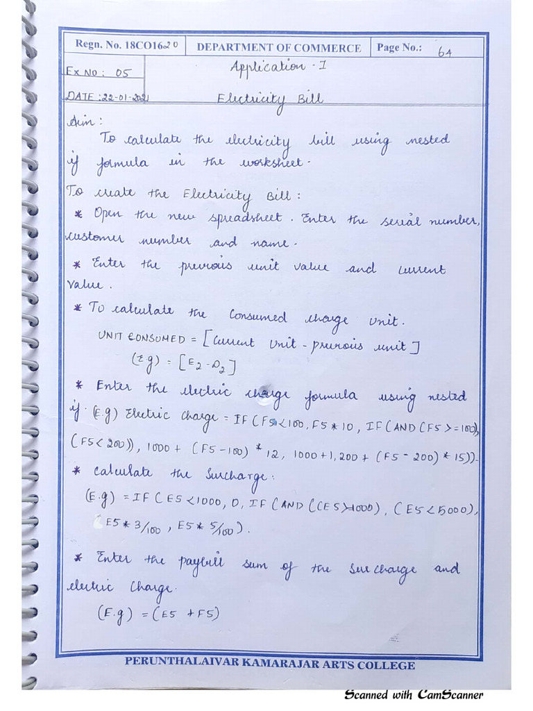 Ms Excel Exercise 05 | PDF