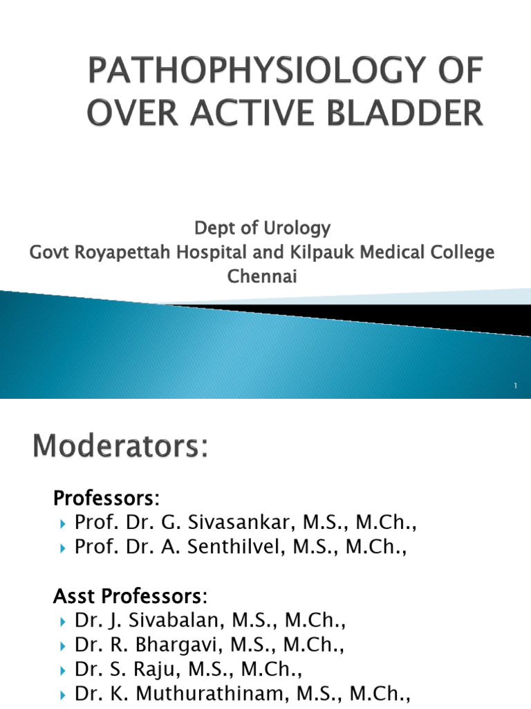 bladder-oab-pathophysiology-converted-210611155522 | PDF | Nervous ...