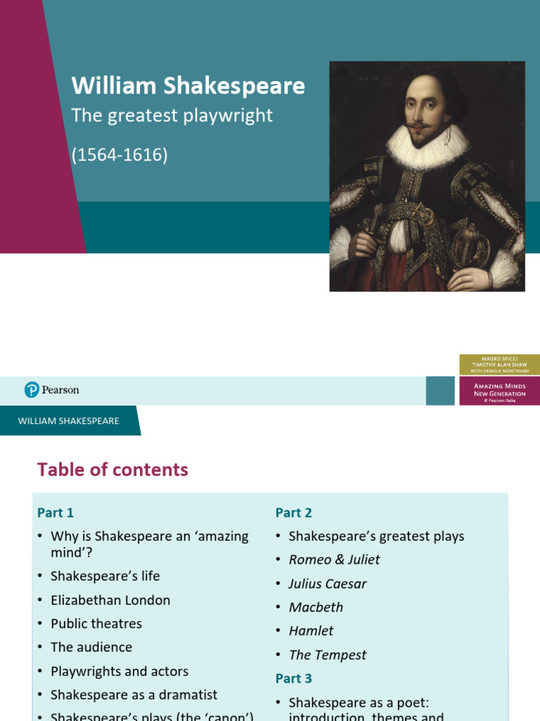 Understanding William Shakespeare's Legacy | PDF | William Shakespeare ...