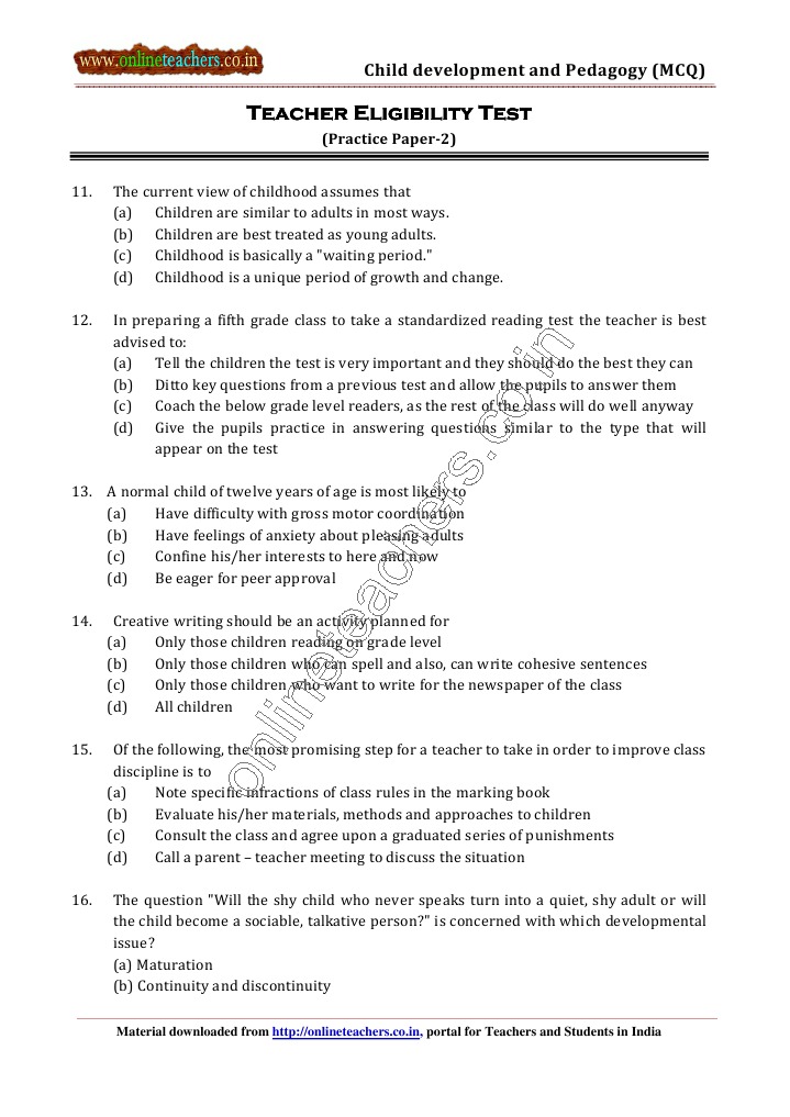 Child Development MCQ 02 | PDF | Child Development | Relationships