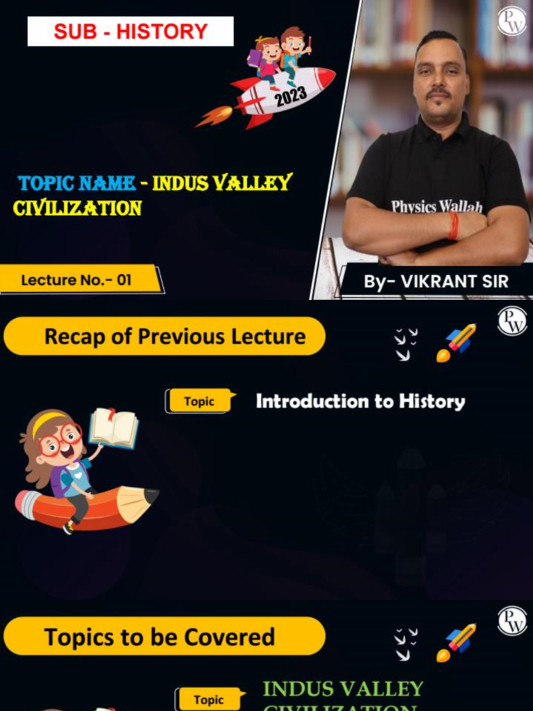 Indus Valley Civilization 01 Class Notes | PDF