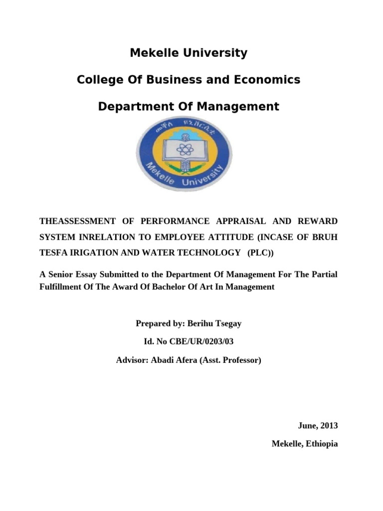 Endris 4 | PDF | Performance Appraisal | Attitude (Psychology)
