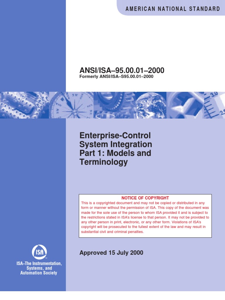 ISA-95 Standard Overview and Terminology | PDF