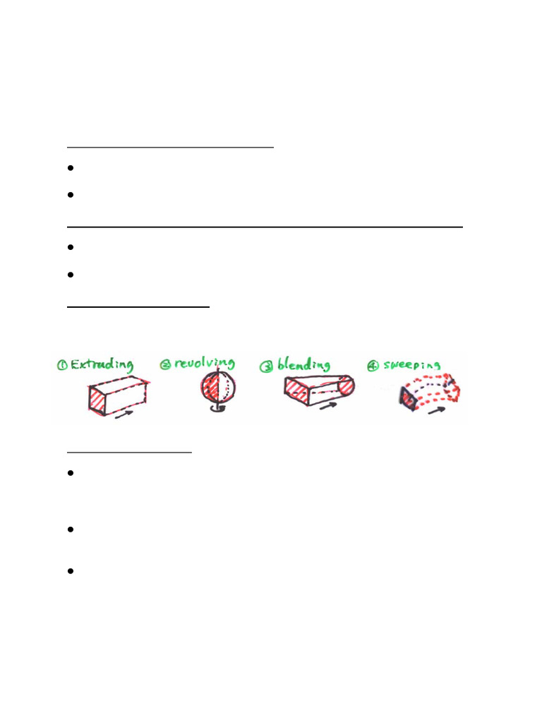 ProE Part Modeling Techniques Guide | PDF