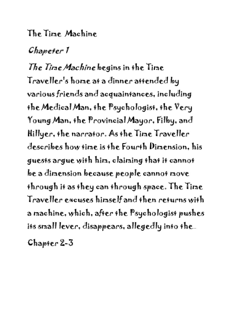 The Time Traveller's Journey: An Exploration of Time Travel and ...