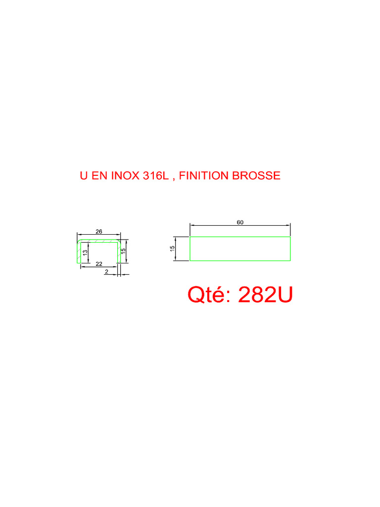 Detail U de Finition GC Vitre | PDF