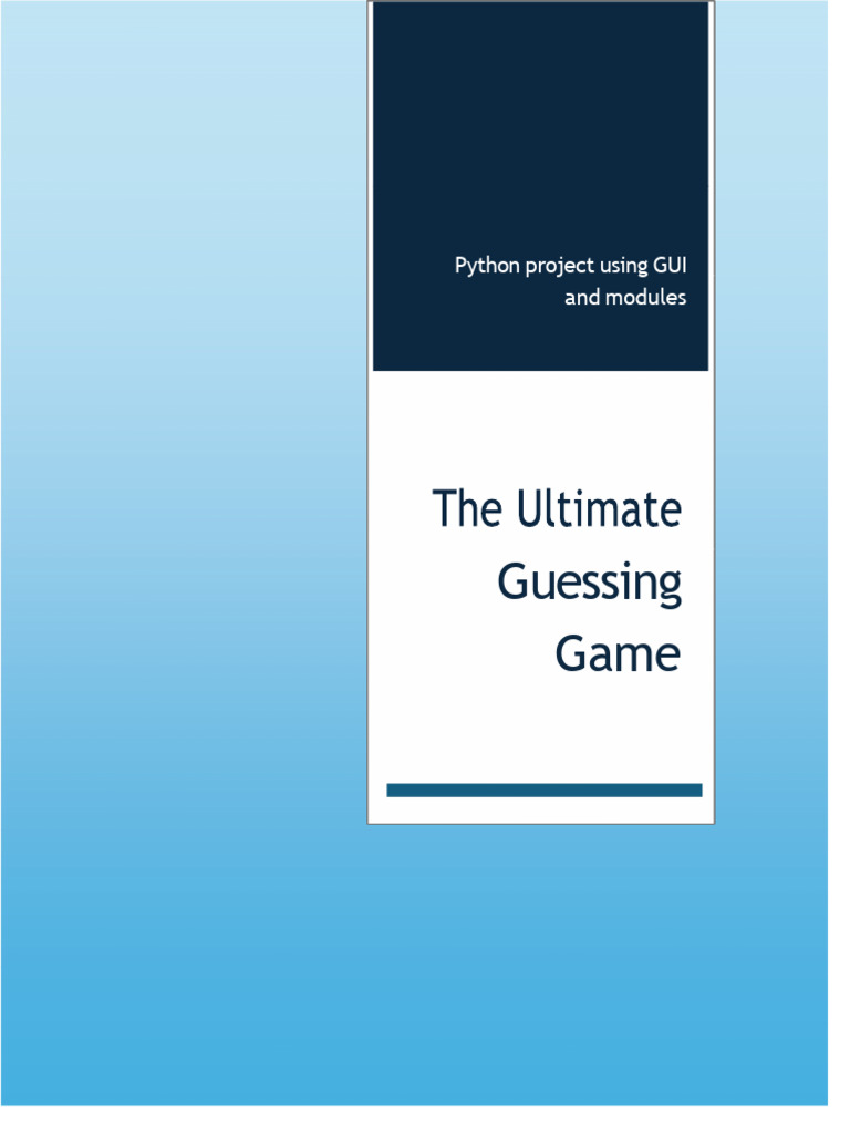 Python Project Group Report | PDF | Python (Programming Language) | Graphical User Interfaces