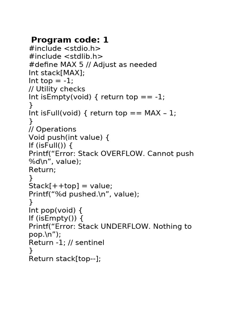 DS Program Code File | PDF | Queue (Abstract Data Type) | Algorithms ...