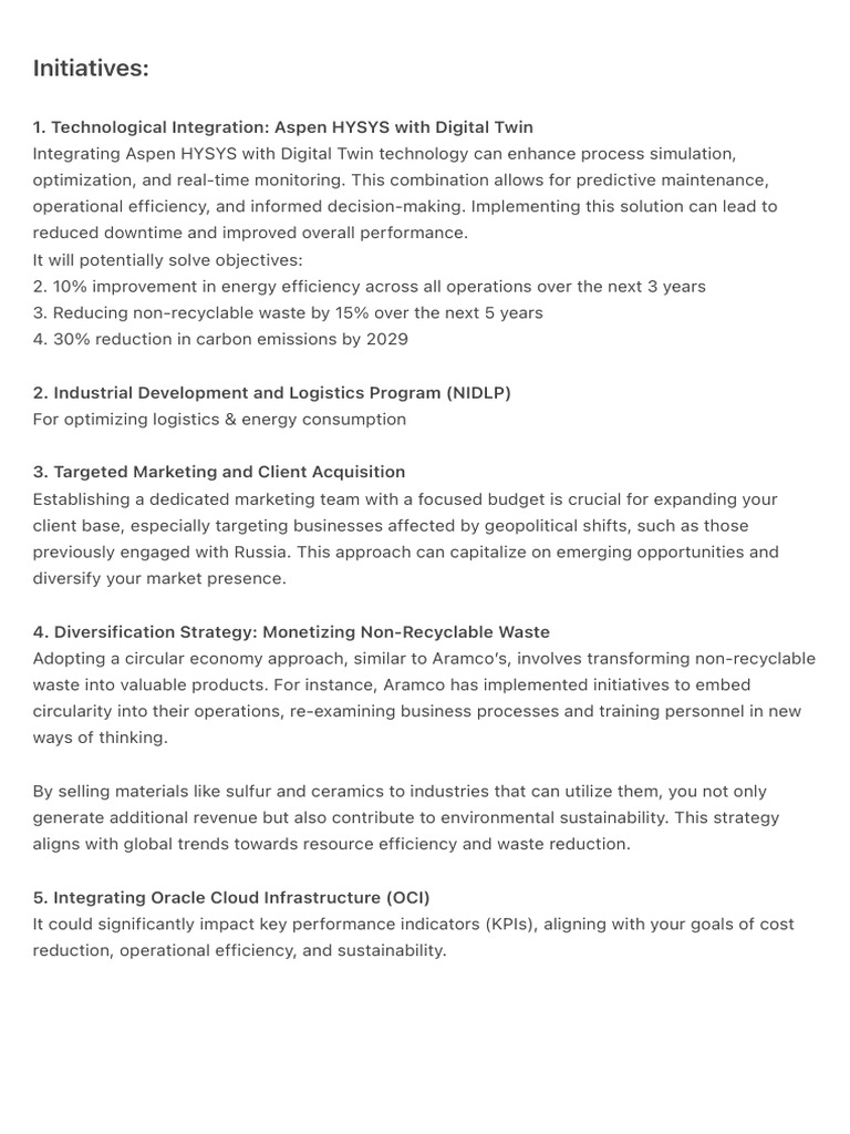 Initiatives:.PDF | PDF