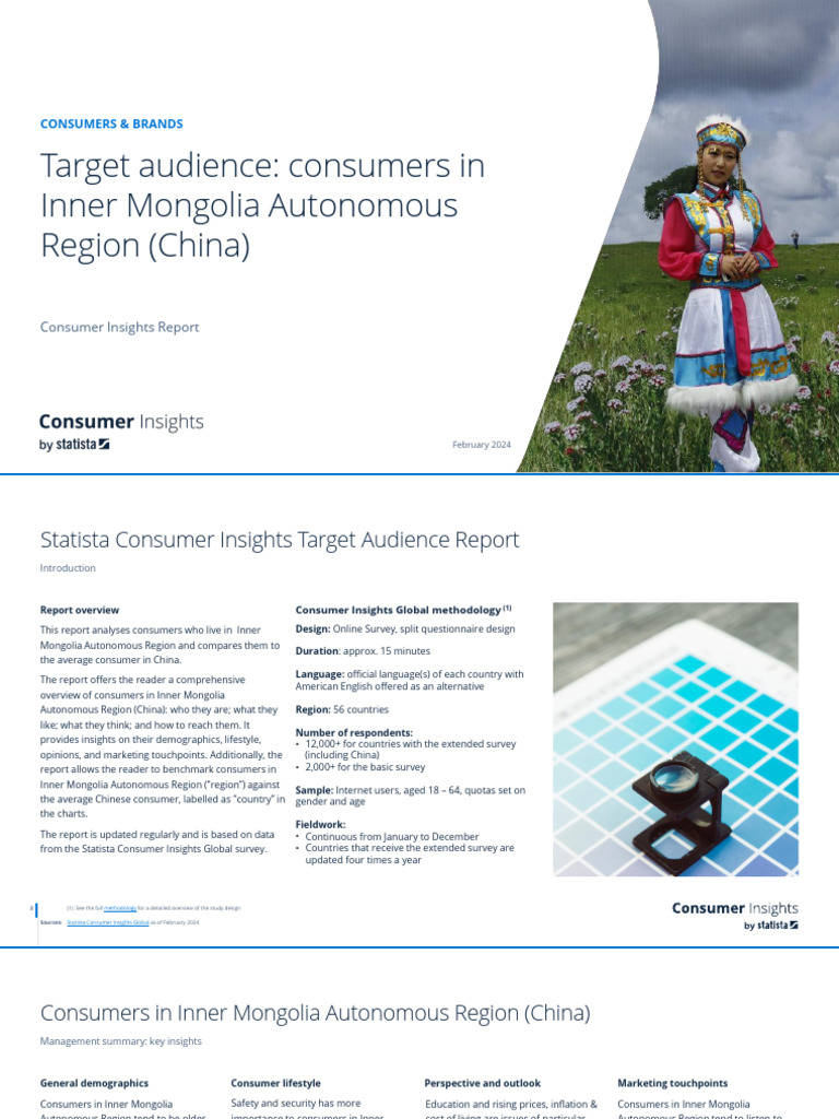 Study Id165615 Target Audience Consumers in Inner Mongolia Autonomous ...