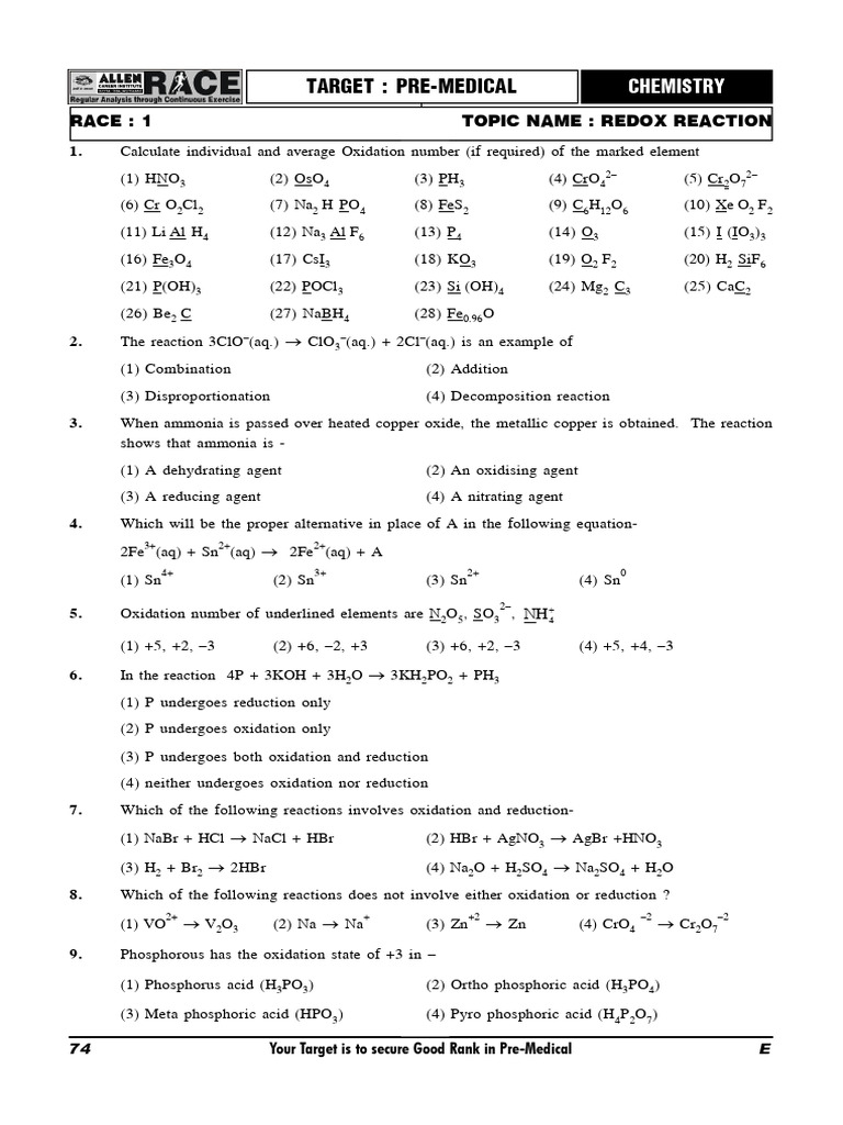 9. Redox Reaction | PDF | Redox | Scientific Phenomena