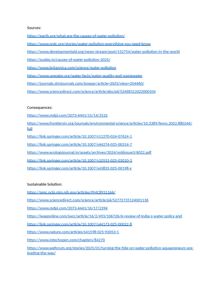 Water Polution Sources (1) | PDF