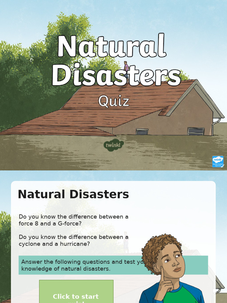 Natural Disasters Quiz | PDF | Natural Disasters | Tropical Cyclone Seasons