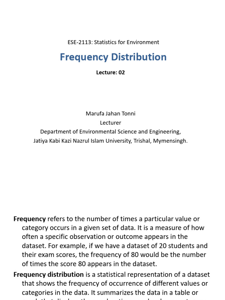 L2 Frequency Distribution | PDF | Pie Chart | Scatter Plot