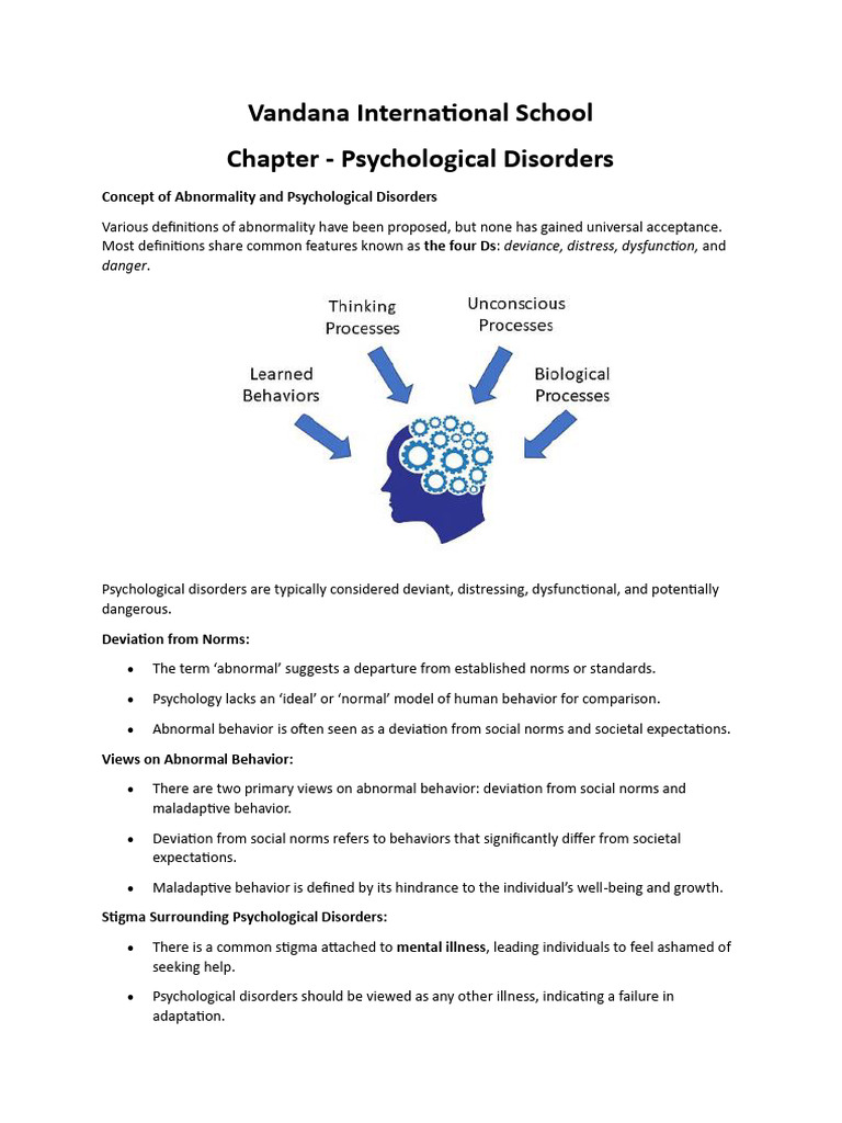 Understanding Psychological Disorders | PDF | Mental Disorder | Anxiety