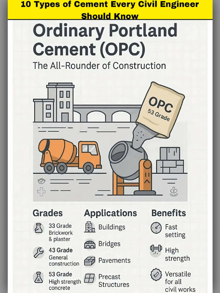10 Types of Cement Every Civil Engineer Should Know | PDF