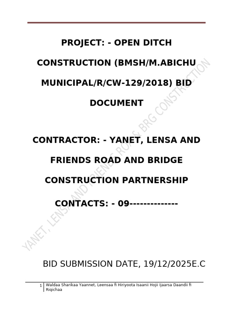 Minor Culvert Construction-129, Revised | PDF
