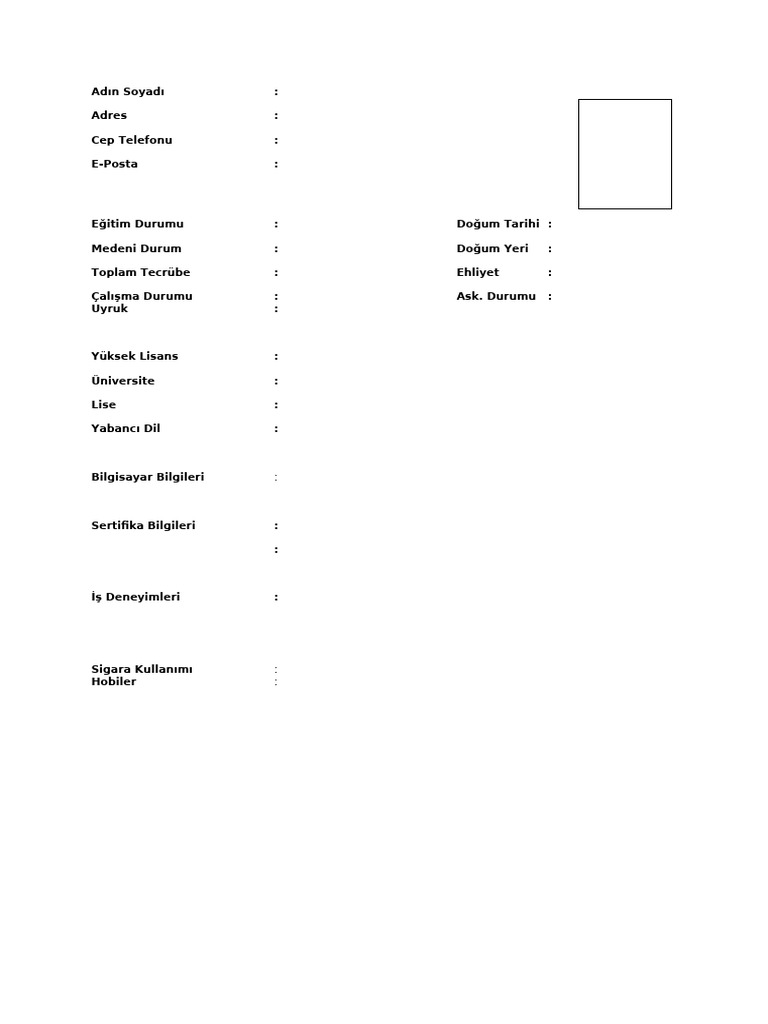 Omerkalin Ornek CV | PDF