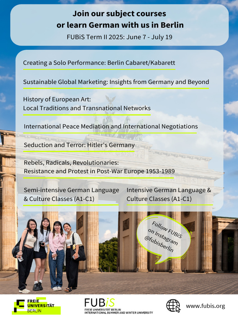 FUBiS Flyer Term II 2025 | PDF