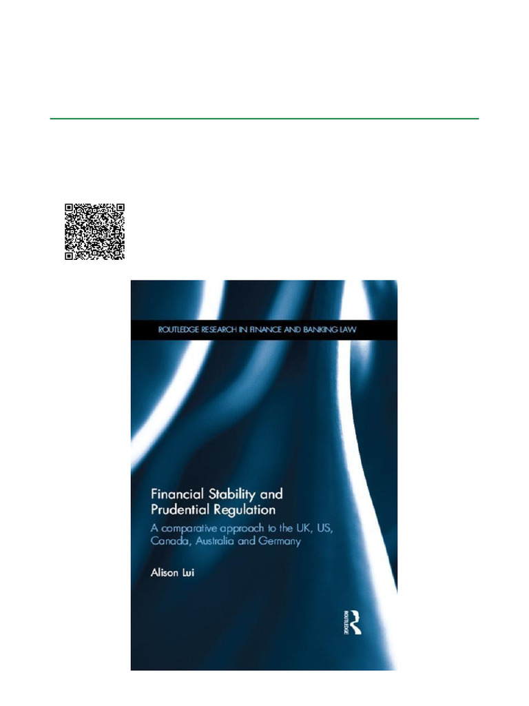 Financial Stability and Prudential Regulation A Comparative Approach to ...