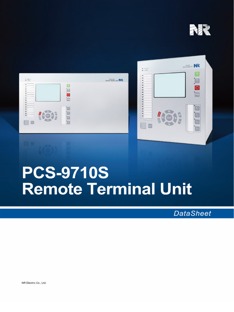 PCS-9710S Remote Terminal Unit Data Sheet | PDF | Programmable Logic ...