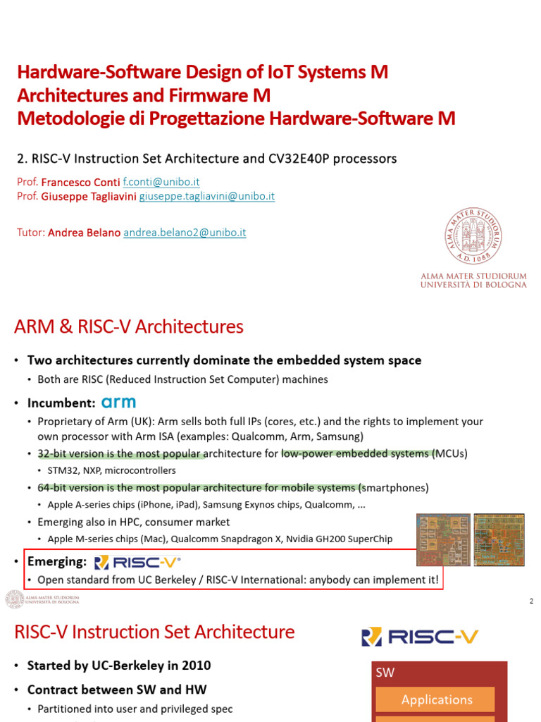 02 Riscv 2025 Francesco | PDF | Office Equipment | Central Processing Unit