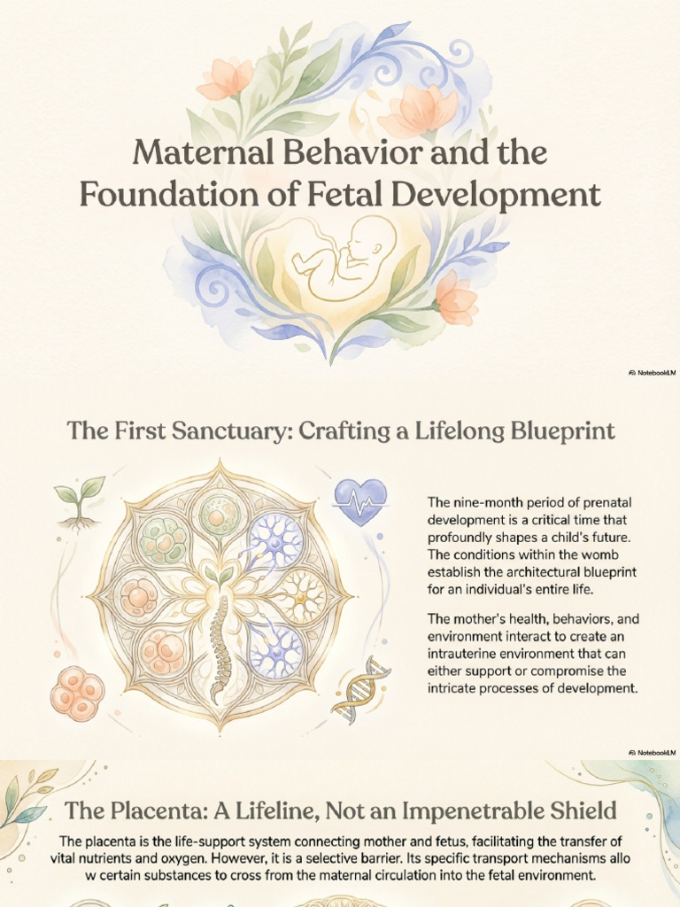Maternal Behavior Shaping Fetal Development | PDF