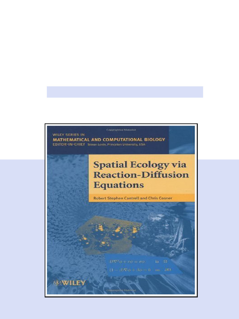 (Ebook) Spatial ecology via reaction-diffusion equations by Robert ...