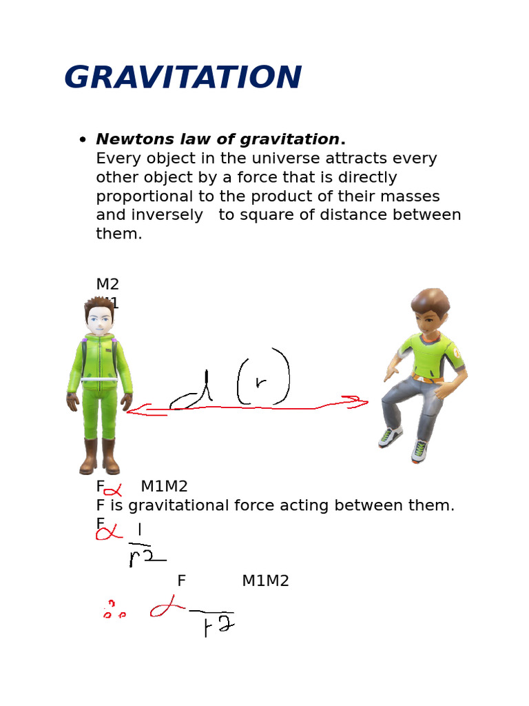 Understanding Gravitation and Forces | PDF