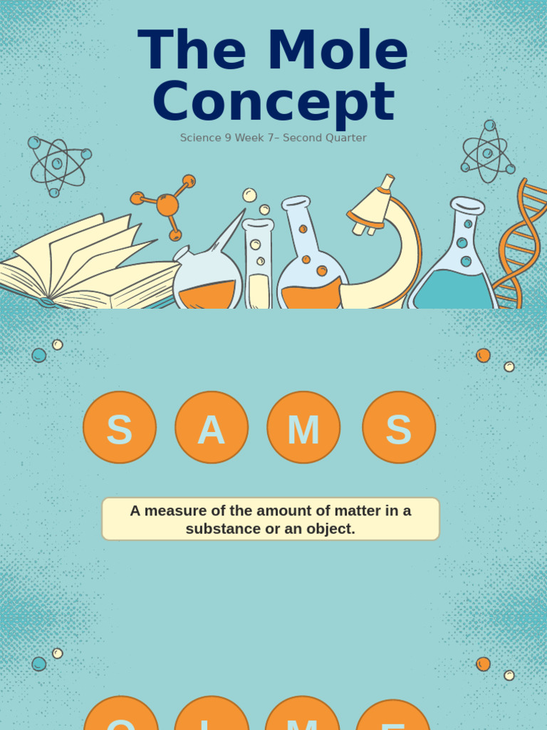 W7 the Mole Concept 1 | PDF | Mole (Unit) | Scientific Phenomena