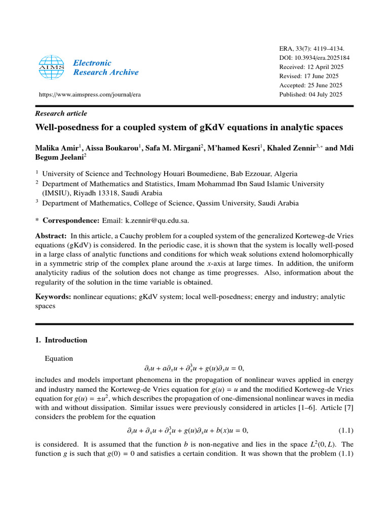 Well-posedness for a coupled system of gKdV equations in analytic ...