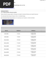 GI Sheet Weight Specifications and Chart | PDF | Sheet Metal | Pound (Mass)