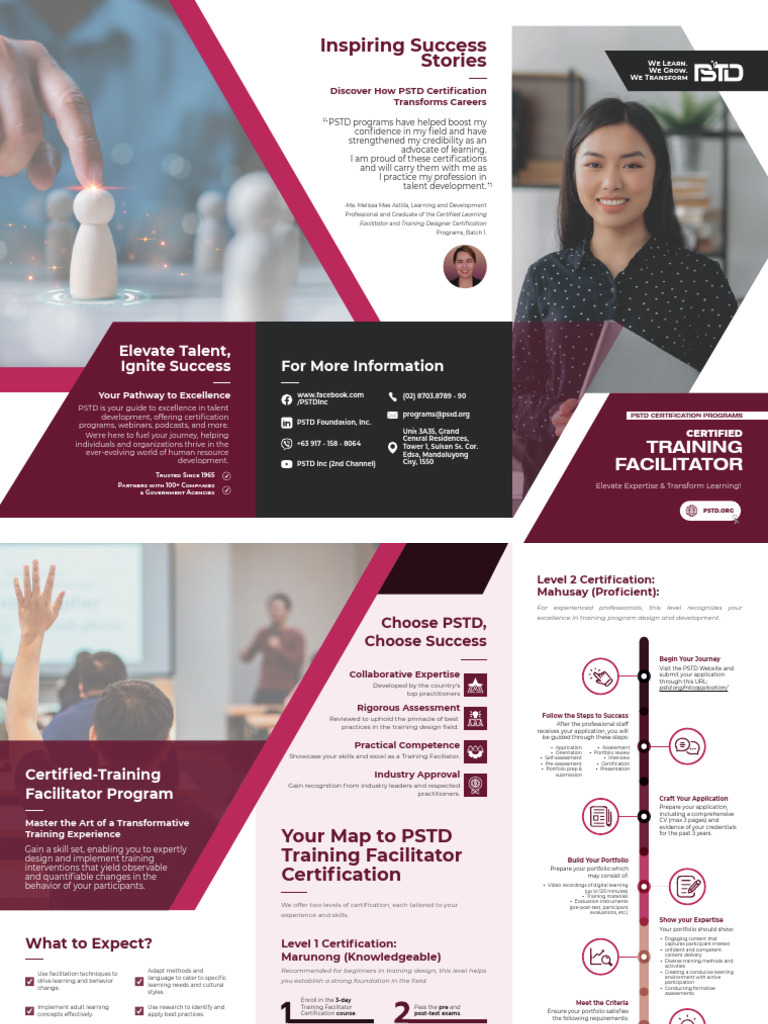 PSTD Training Facilitator Certification | PDF | Learning | Facilitator