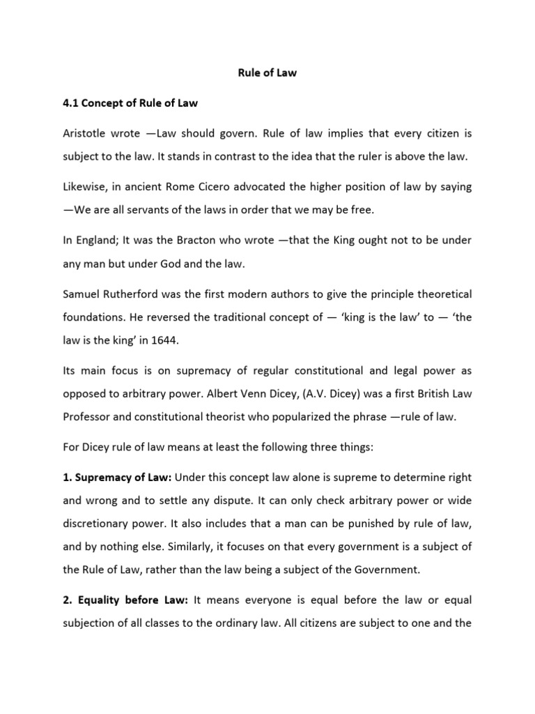 Cons Law 4 | PDF | Rule Of Law | Constitution