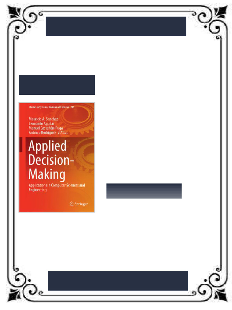 Applied Decision Making Applications in Computer Sciences and ...